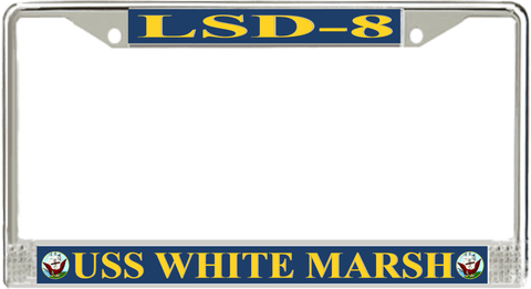 USS White Marsh LSD-8 License Plate Frame