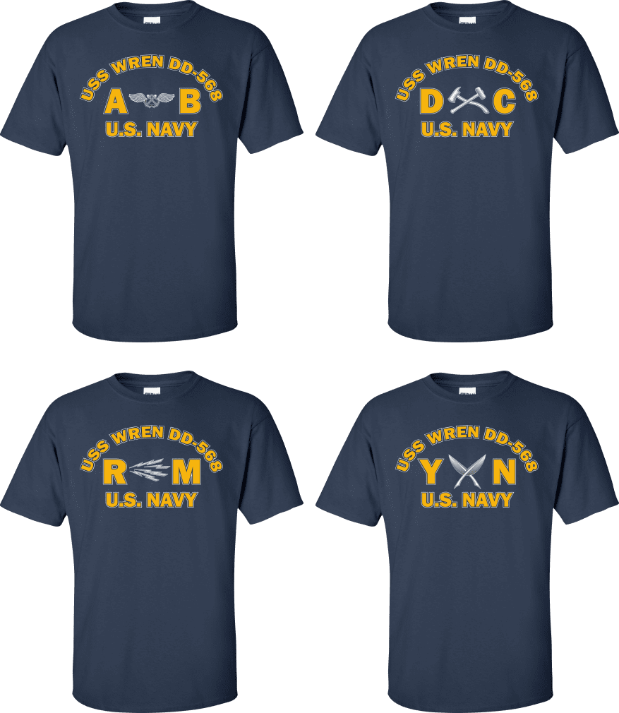 USS WREN DD-568 Rates Apparel