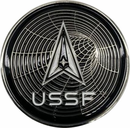 USSF Logo with Globe and Text Challenge Coin