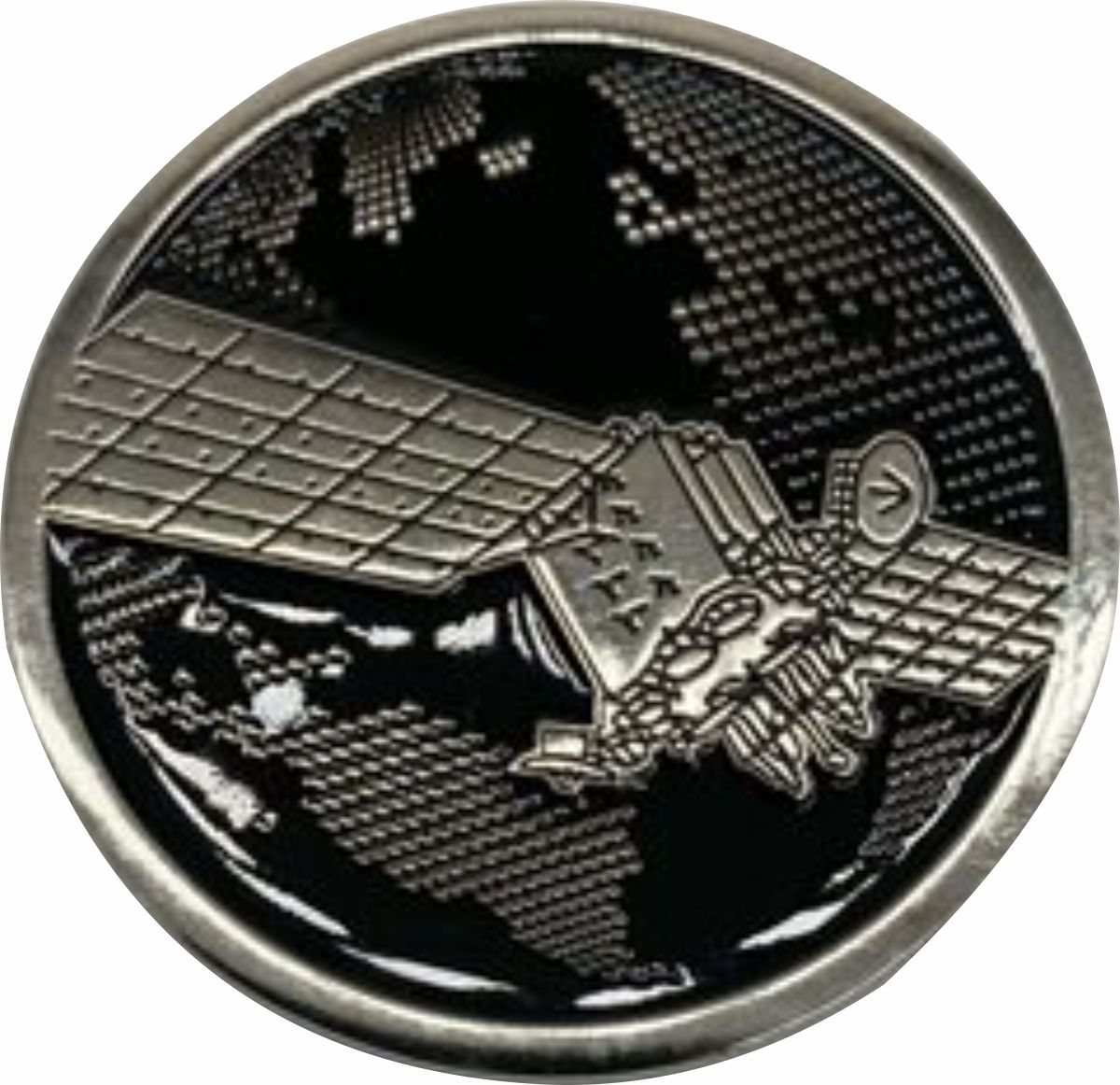 USSF Logo with Satellite Challenge Coin
