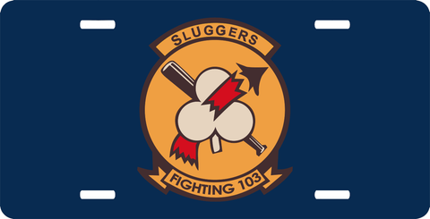 VF-103 Fighting 103 Sluggers License Plate