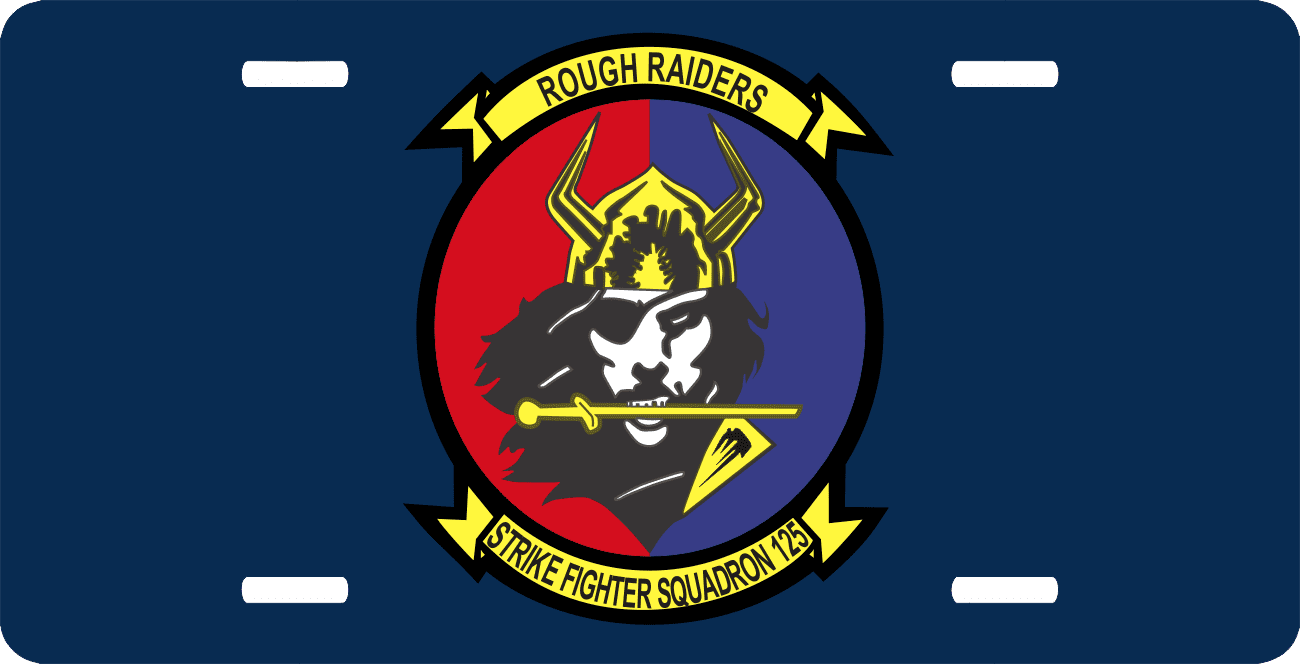VFA-125 Rough Raiders License Plate