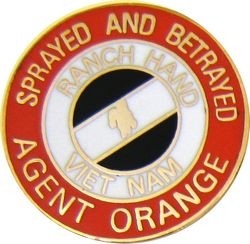 Vietnam Agent Orange Lapel Hat Pin