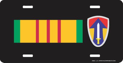 Vietnam Ribbon with 2nd Field Force Vietnam License Plate