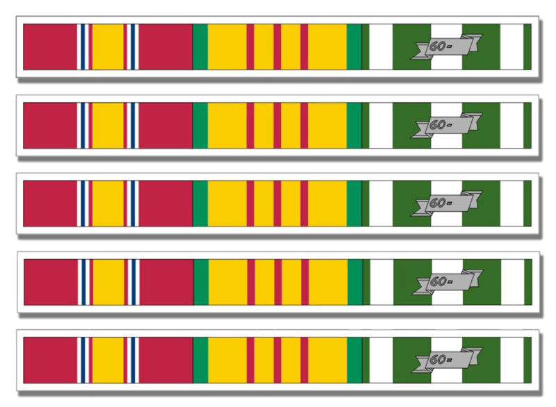 Vietnam Service Ribbon 5 Pack