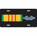 Vietnam Service Ribbon With ( CIB ) Combat Infantry Badge License Plate