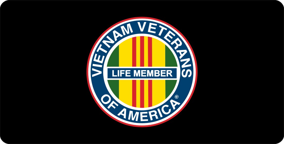 Vietnam Veterans of America Life Member License Plate