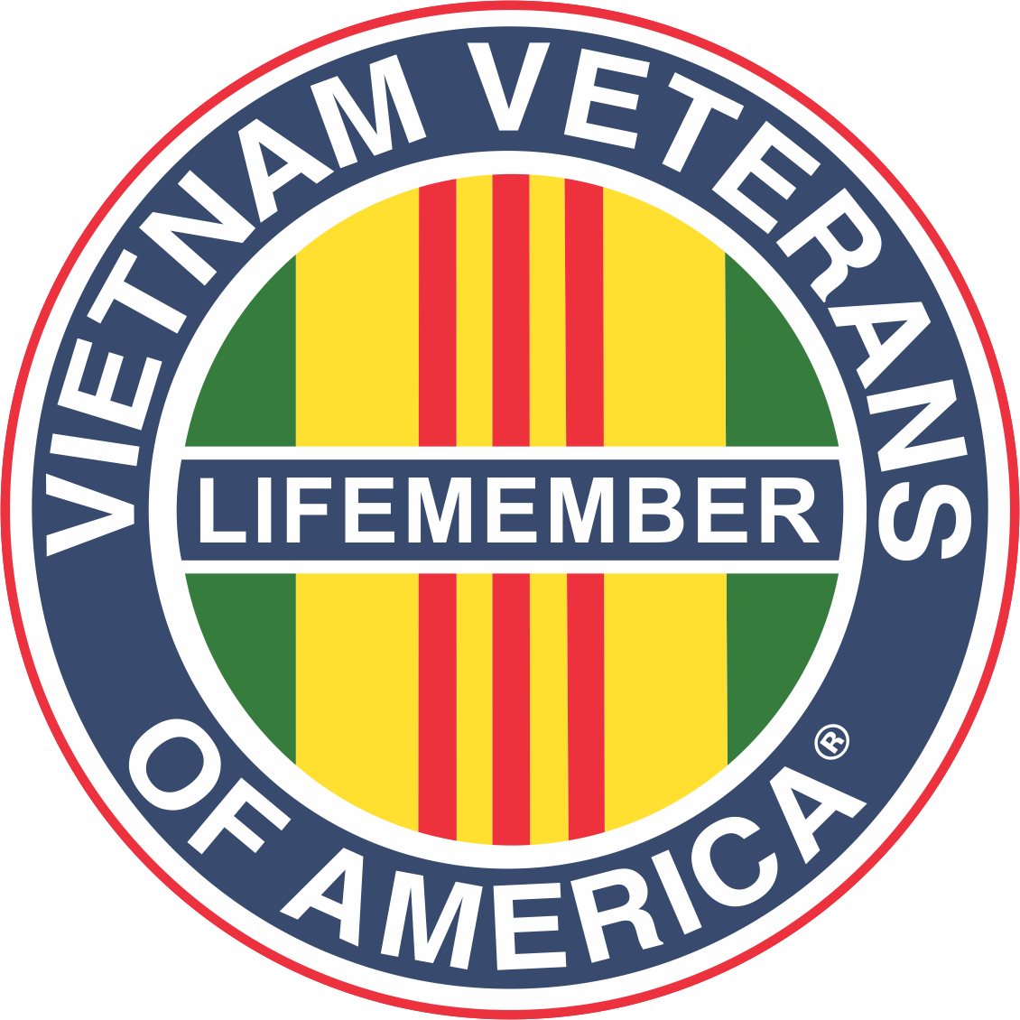 VVA Life Member Decal