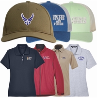 Custom Embroidered Military Apparel and Caps