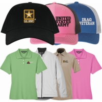 Custom Embroidered Military Apparel and Caps