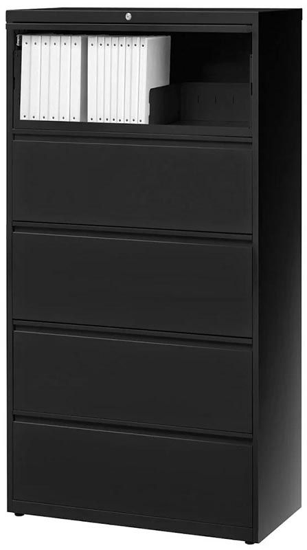 30"W 5-Drawer Steel Lateral File