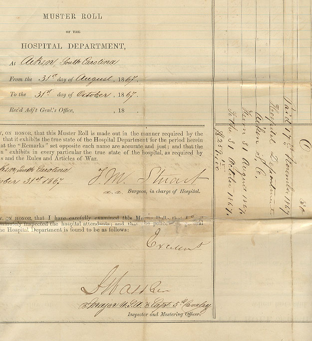 Fifth U. S. Cavalry Indian War Muster Roll