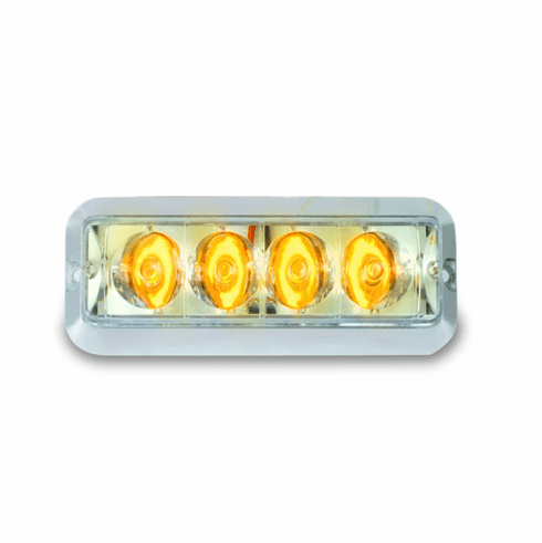 MCR - 4" AMBER HIGH POWER STROBE LIGHT