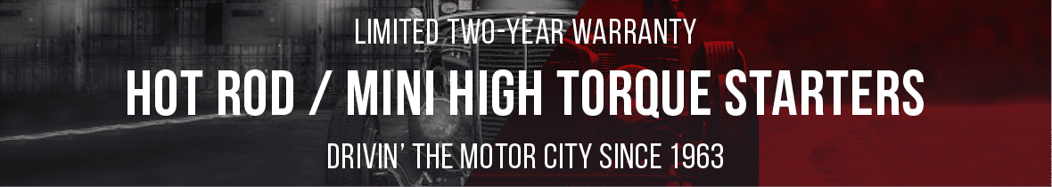MCR - HOT ROD UNIVERSAL / MINI HIGH TORQUE STARTERS