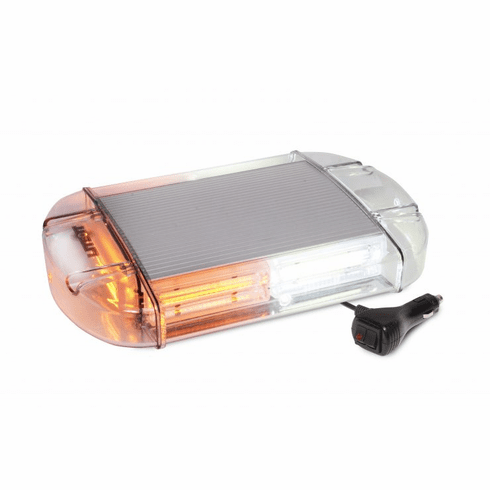 MCR - LED 13" AMBER/WHITE ROOFTOP MAGNETIC STROBE LIGHT
