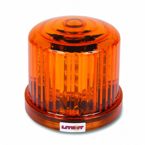 MCR - LED AMBER BATTERY OPERATED MAGNETIC ROTATING BEACON