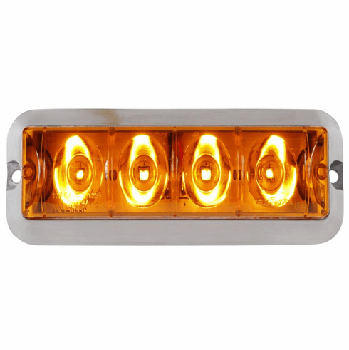 MCR - LED AMBER STROBE LIGHT WITH AMBER LENS