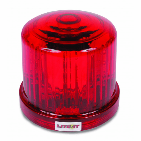 MCR - LED RED BATTERY OPERATED MAGNETIC ROTATING BEACON