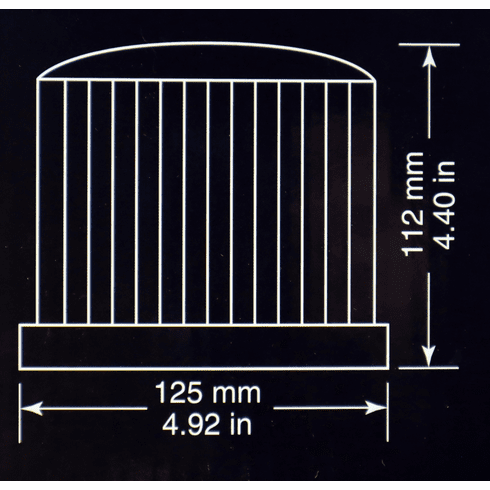 MCR - LED RED BATTERY OPERATED MAGNETIC ROTATING BEACON