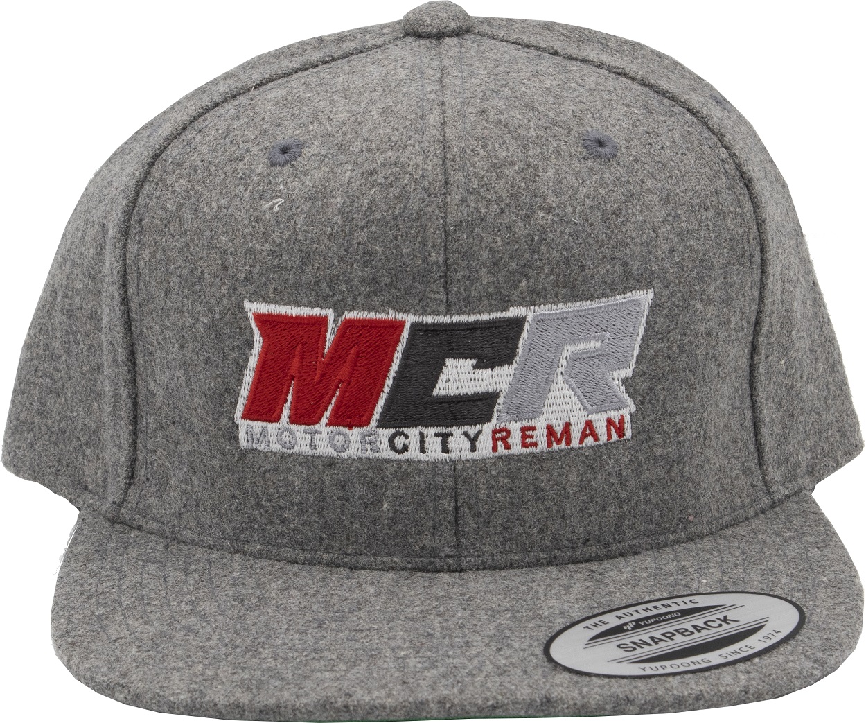 MCR - OFFICIAL HAT LIGHT GREY WOOL LOGO YUPOONG CLASSIC FLAT BRIM