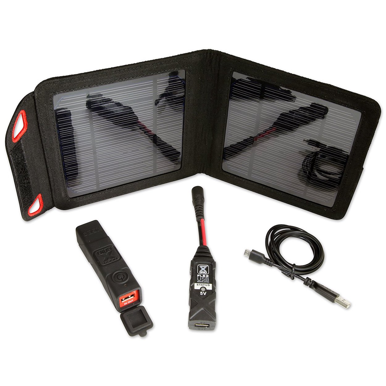 MCR - NOCO XGrid XGS4USB 4W Portable Solar Panel and USB Kit