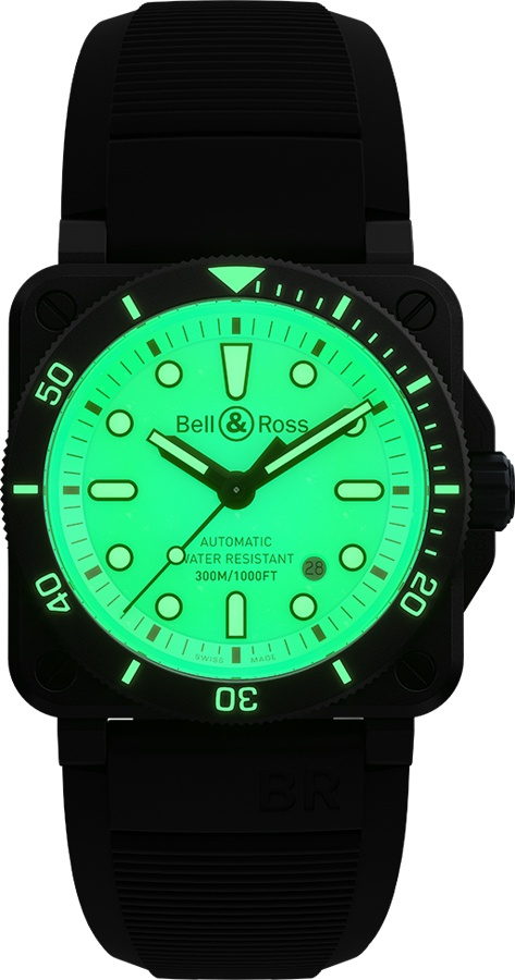 New Authentic Discounted Bell & Ross Instruments Luminescent Men's ...