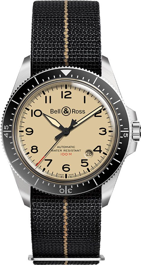 Bell Ross Military Beige Men's Watch BRV292-BEI-ST/SF