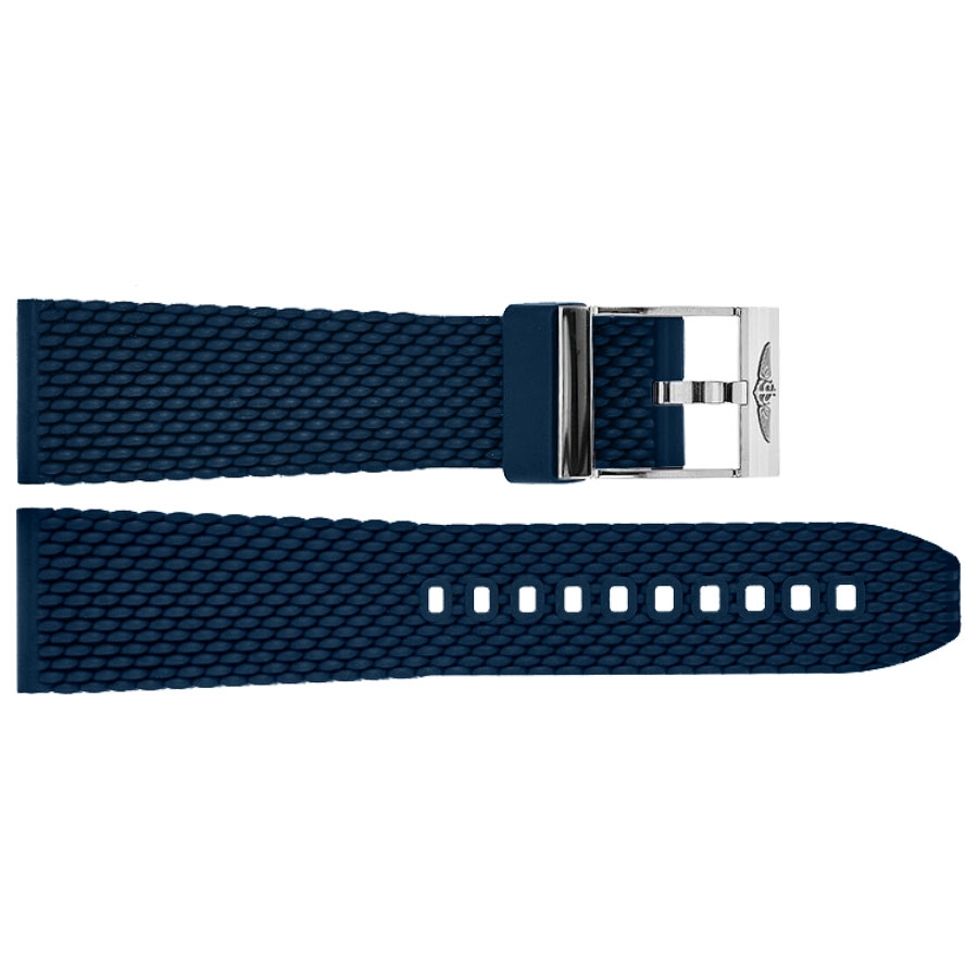 280S Breitling Aero Classic 22mm Blue Rubber Strap for Sale