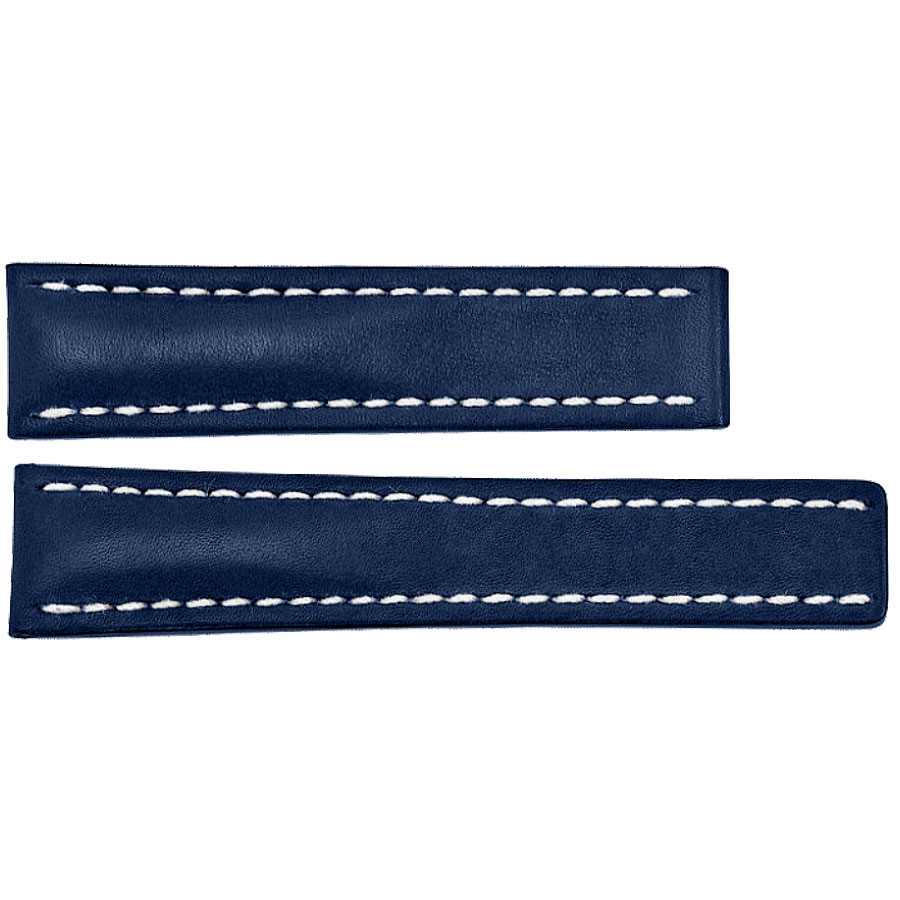 102X | Breitling | Genuine 24mm Blue Leather Strap