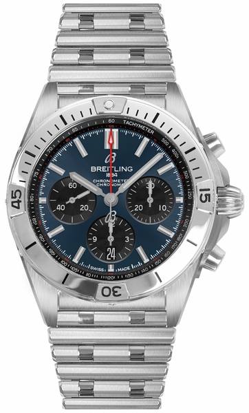 Breitling Chronomat B01 42 Steel Blue AB0134101C1A1 on Sale