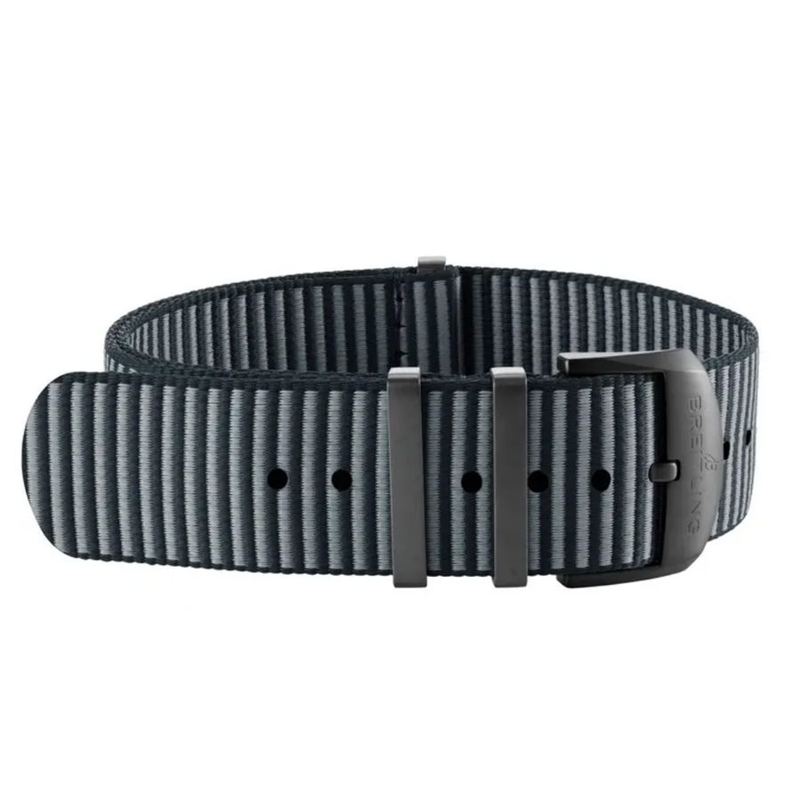138W.M Breitling Outerknown 24mm Grey Nylon Nato OEM Strap