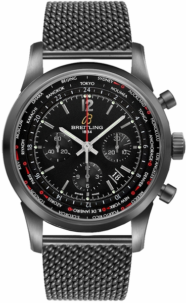MB0510U6/BC80 Breitling Transocean Chronograph Unitime Pilot MensWatch