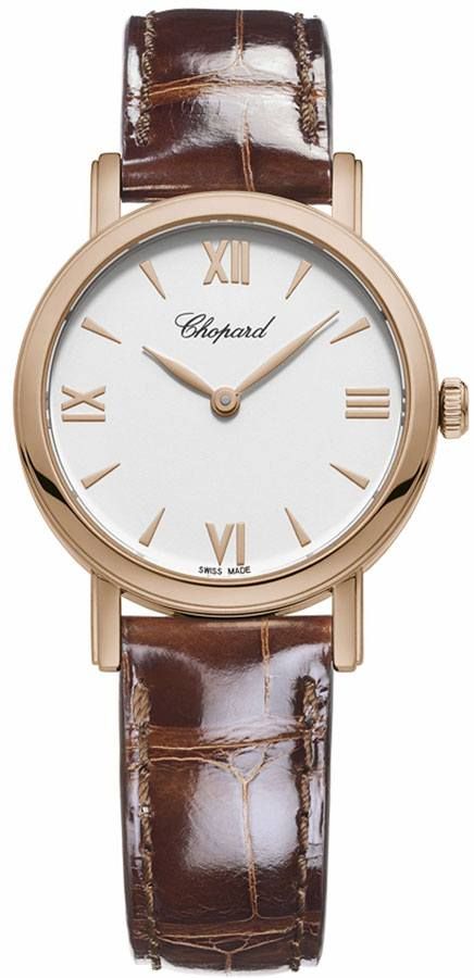 127387-5201 Chopard Classic White Dial Rose Gold Women's Watch
