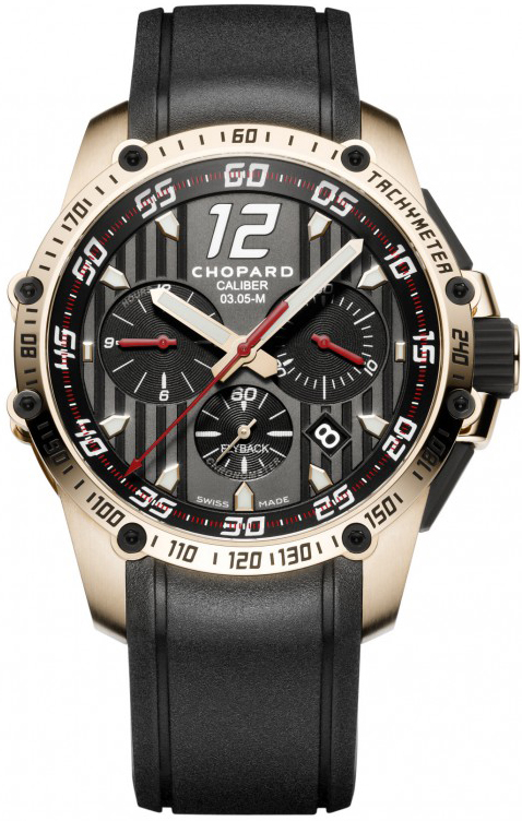 161284-5001 Chopard Superfast Mens 18K Rose Gold Automatic Chronograph ...