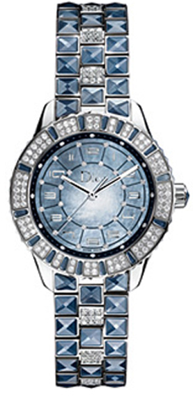 Dior Christal Blue Automatic Ladies Watch Costco