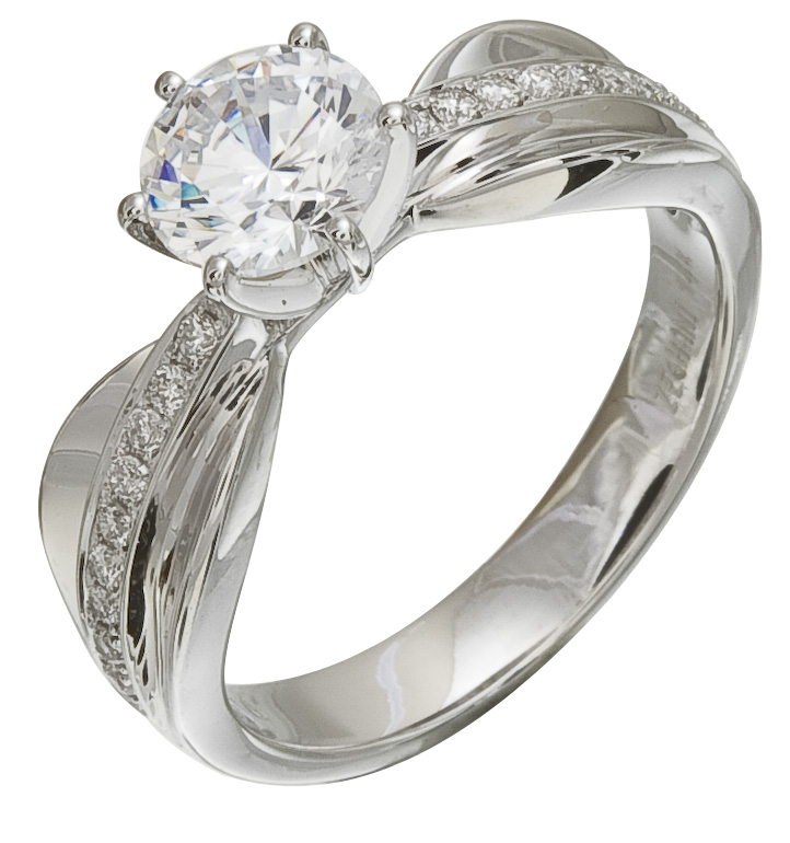 Palladium Engagement Ring