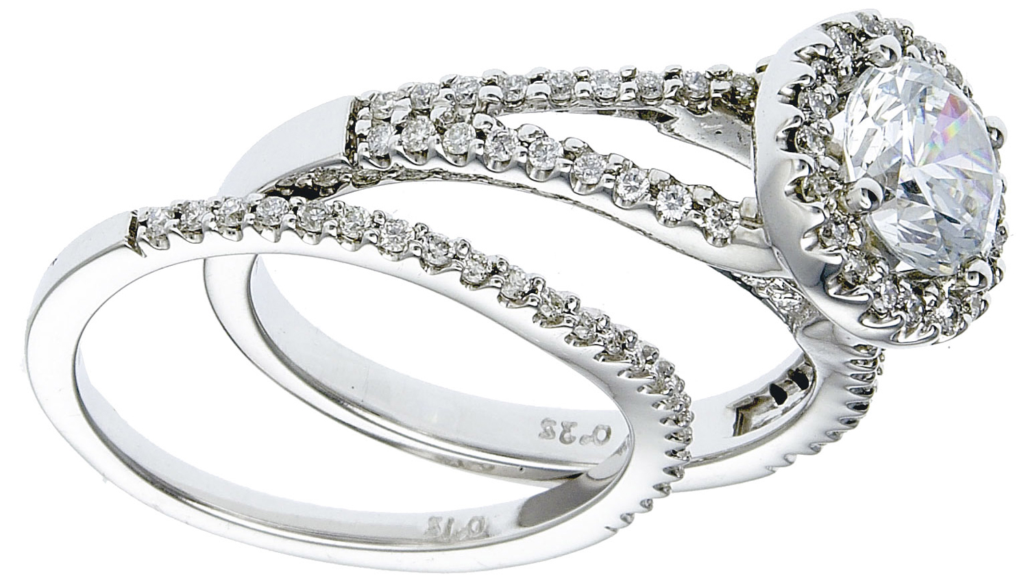Engagement Rings On Sale! White Gold set with Diamonds