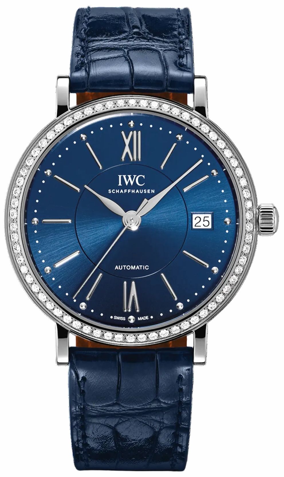 IW458111 IWC Portofino 37mm Automatic Diamond Watch - BRAND NEW