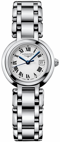 L8.110.4.71.6 Longines PrimaLuna Ladies Silver Dial Quartz Steel Watch