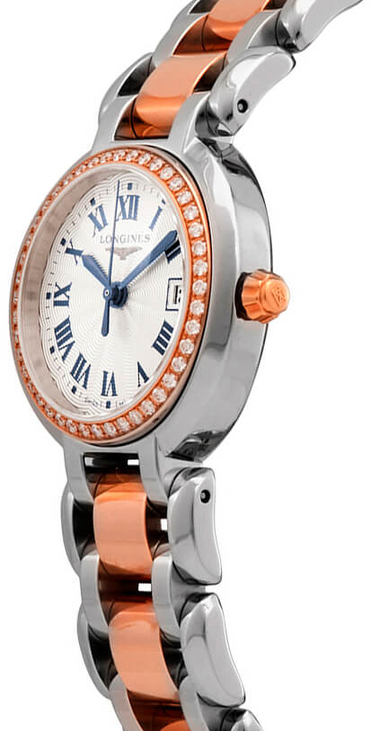 L8.110.5.79.6 Longines PrimaLuna Ladies Silver Dial Diamonds Quartz Two ...