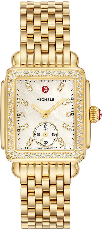 MWW06V000124 Michele Deco Mid Gold Diamond Womens Watch