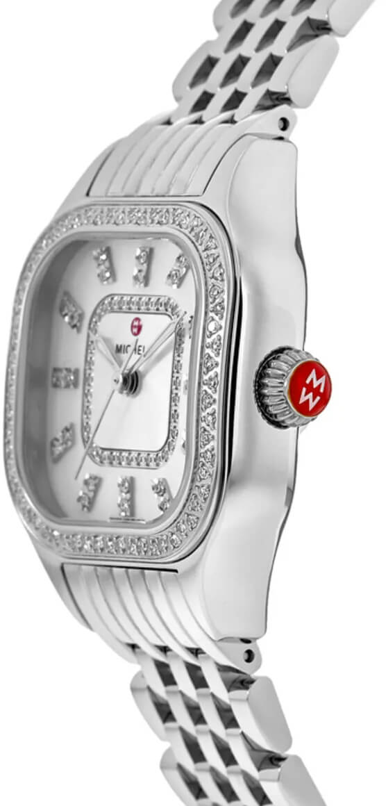 MWW33B000001 Michele Meggie Diamond Stainless Steel Womens Watch