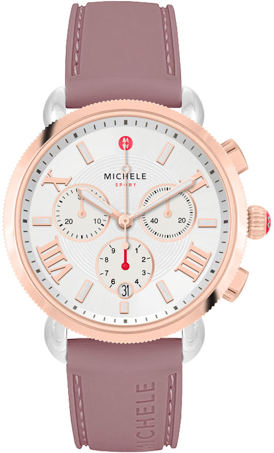 MWW01P000009 Michele Sporty Sport Sail Two-Tone Pink Gold Womens Watch