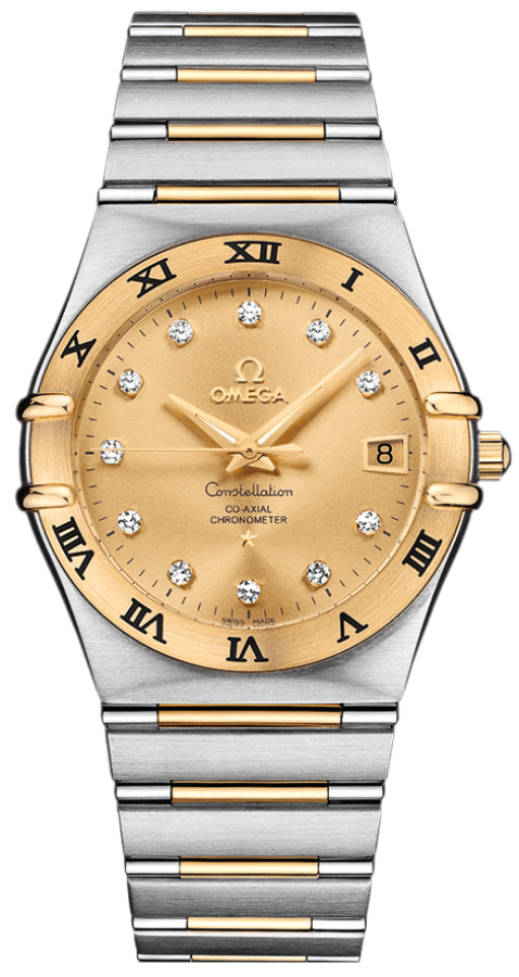 11120362058001 Omega Constellation 160 Years Edition Champagne Diamond ...