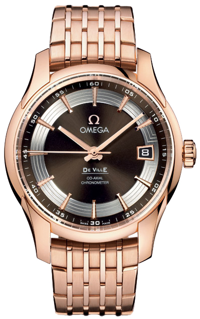 431.60.41.21.13.001 Omega DeVille Hour Vision Rose Gold Brown Watch Mens