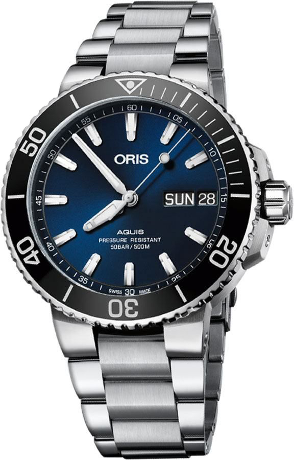 Oris Aquis Blue Men's Watch 75277334135MB