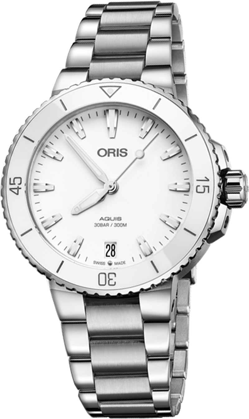 Oris Aquis Date White Dial 73377314151MB