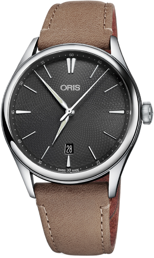 Oris Artelier Date Grey 73377214053LS-BEIGE Sale