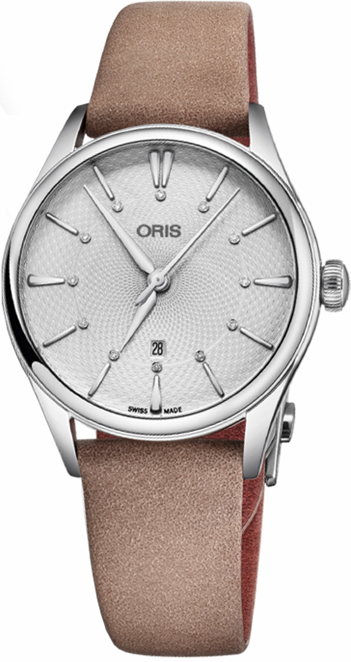 Oris Artelier Date Diamonds 56177244051LS-Beige Sale