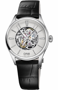 Oris Artelier Skeleton Mens Open Movement Automatic Dress Watches